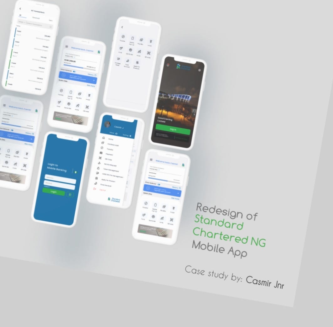 A visually better and user-centered Redesign of Standard Chartered NG ...