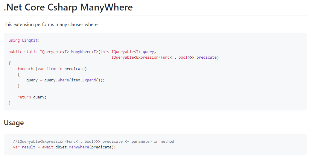 .Net Core Csharp ManyWhere - rafael souza - Medium