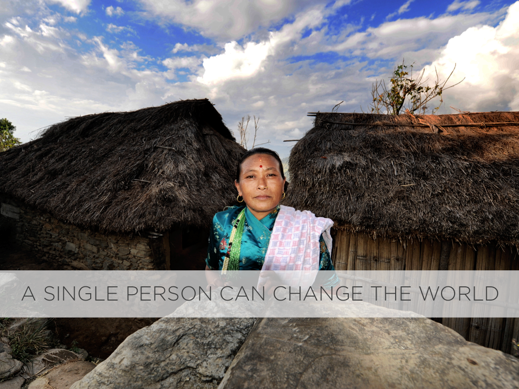 A single person can change the world | by Singular Humanitarian | Medium