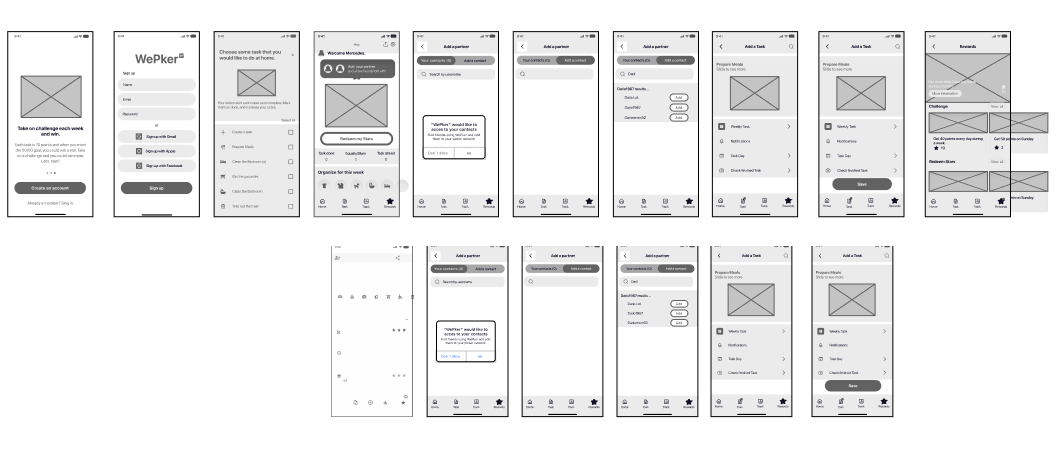 UX-UI Case Study: WePker — organizando las del tareas del hogar. | by stefanni vinatea | Medium
