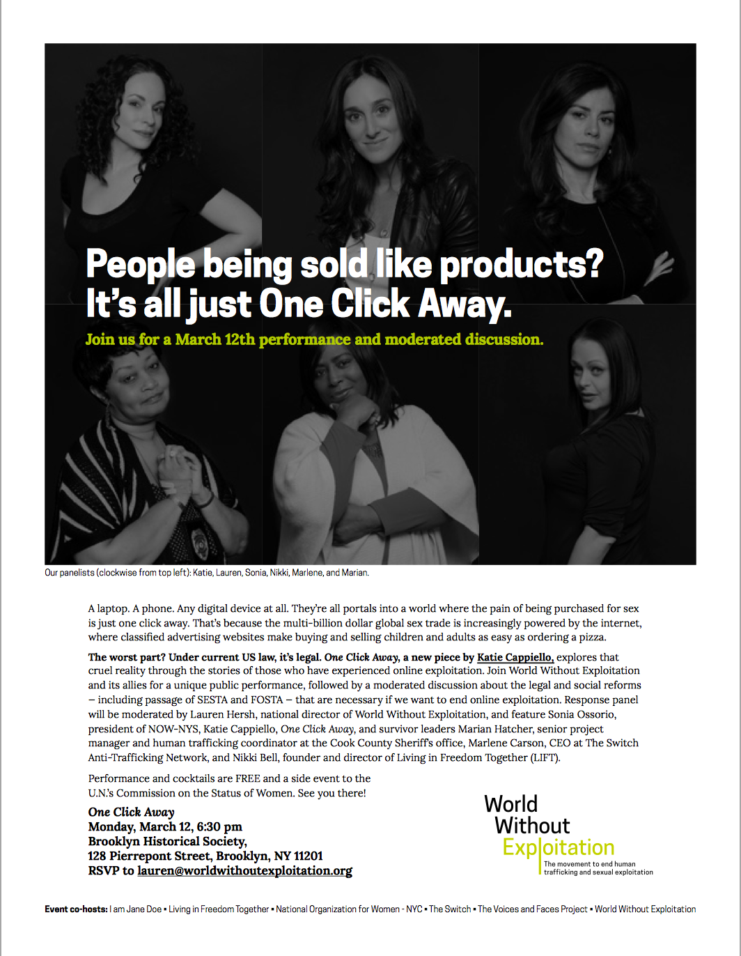 People being sold like products?. It’s all just One Click Away. Join us ...