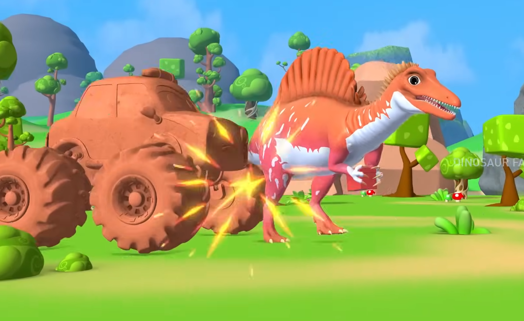 Spinosaurus vs Mud Police Jeep: Epic Jurassic Dinosaur Rescue Adventure ...