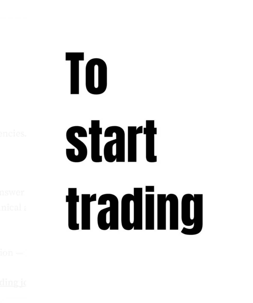How to start trading — For the beginners. | by Marketpinner | Medium