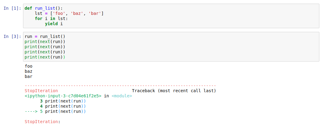 Entendo os Geradores do Python. A memória do computador é limitada, ali ...