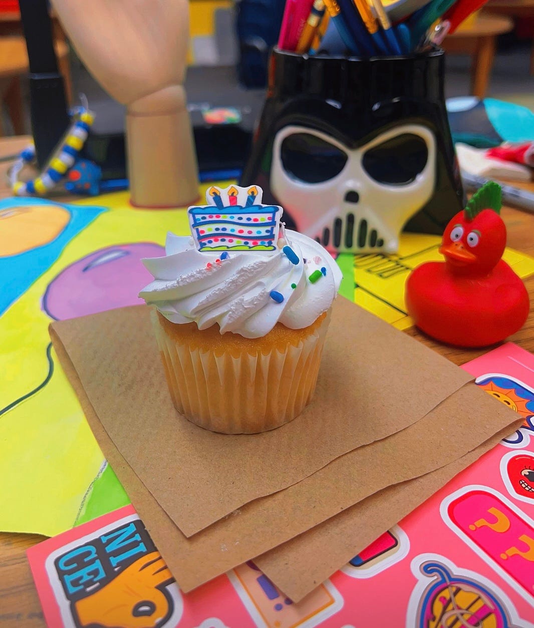 Elementary Birthday Cupcakes. I’m happy to be counted among the… | by ...