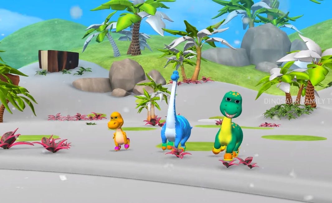 Crazy Baby Dinos Skating Adventure — Giant Red Trex to Rescue | Funny ...