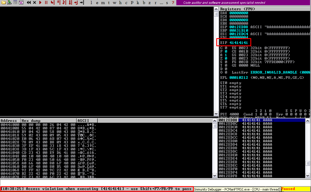 Buffer Overflow PCMan FTP Server 2.0.7 | by mx61tt | Medium