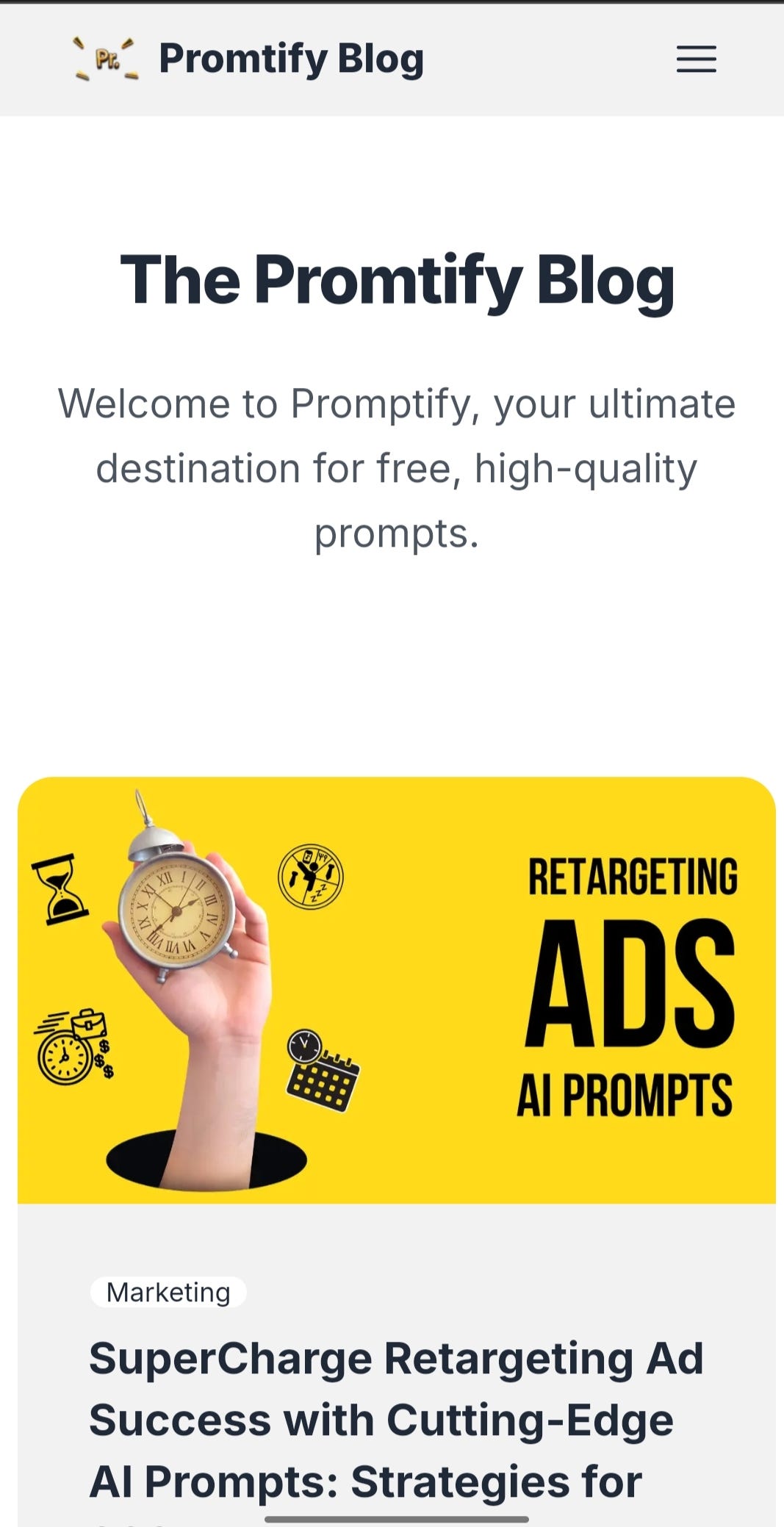 Discover Promptify Blog: Your Free Resource for AI Prompts | by Rizwan Khan | Sep, 2024 | Medium