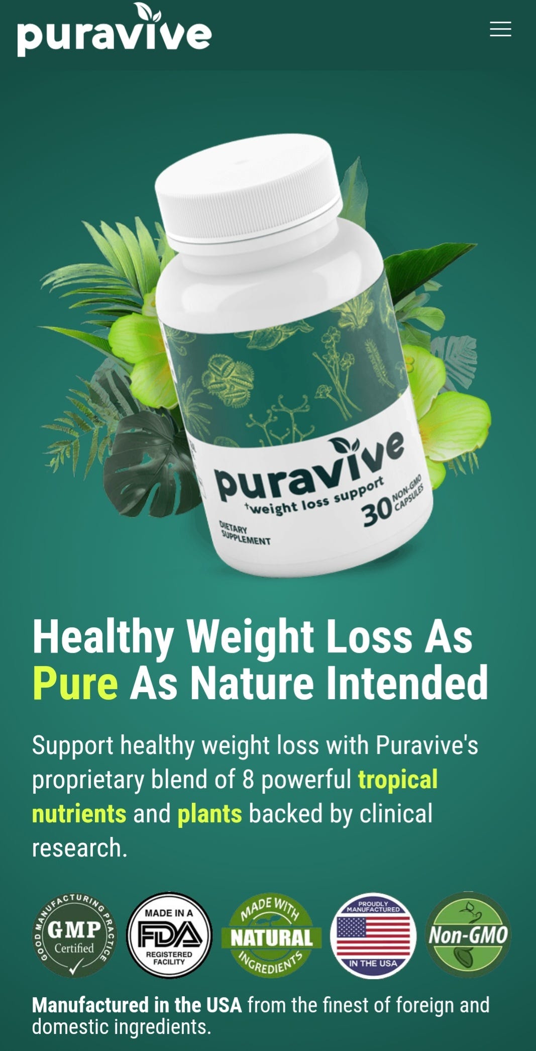 "Puravive: Release the Force of Unadulterated Living with Our Superior ...