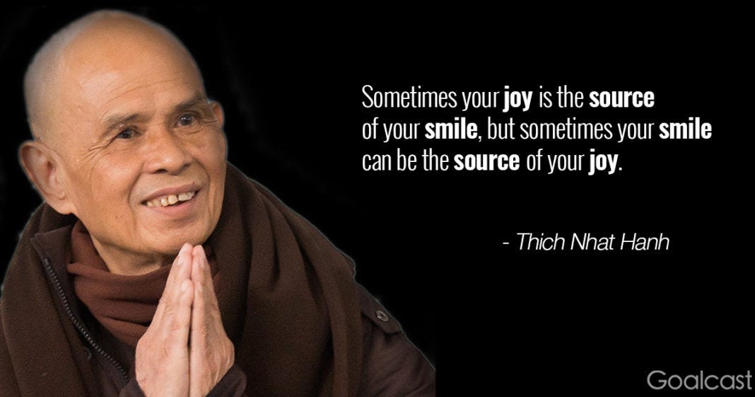 A Few Wonderful Thich Nhat Hanh Quotes | by M Monet | Medium