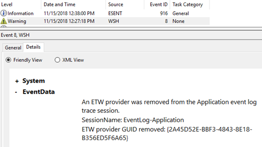 Eventlog Application