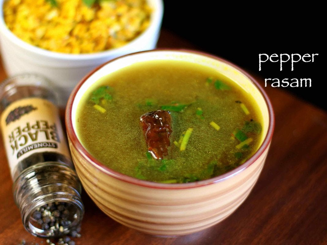 Milagu or Pepper rasam. A South Indian speciality, this rasam… | by ...