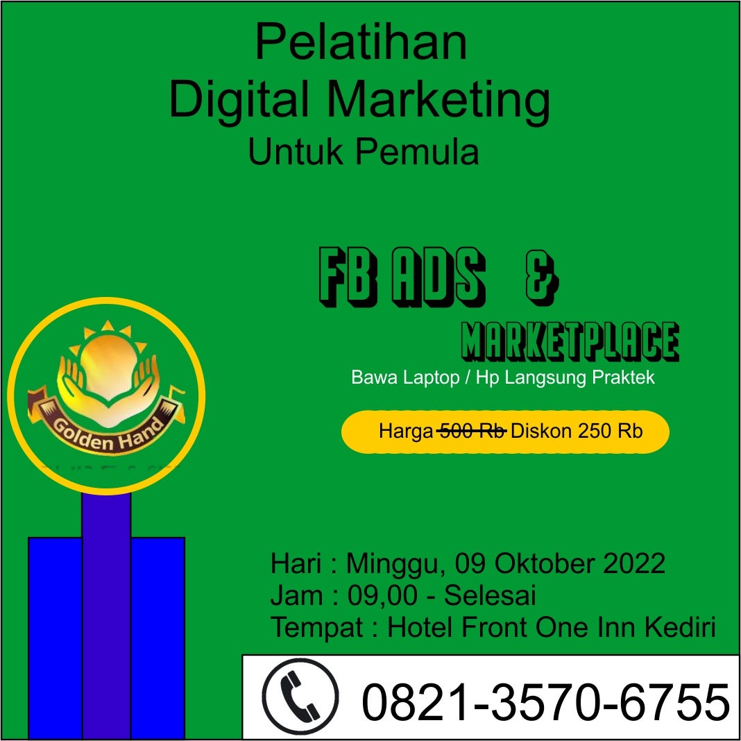 DISKON 50%!!! Call 0858–3160–0757, Pelatihan Digital Marketing Facebook ...