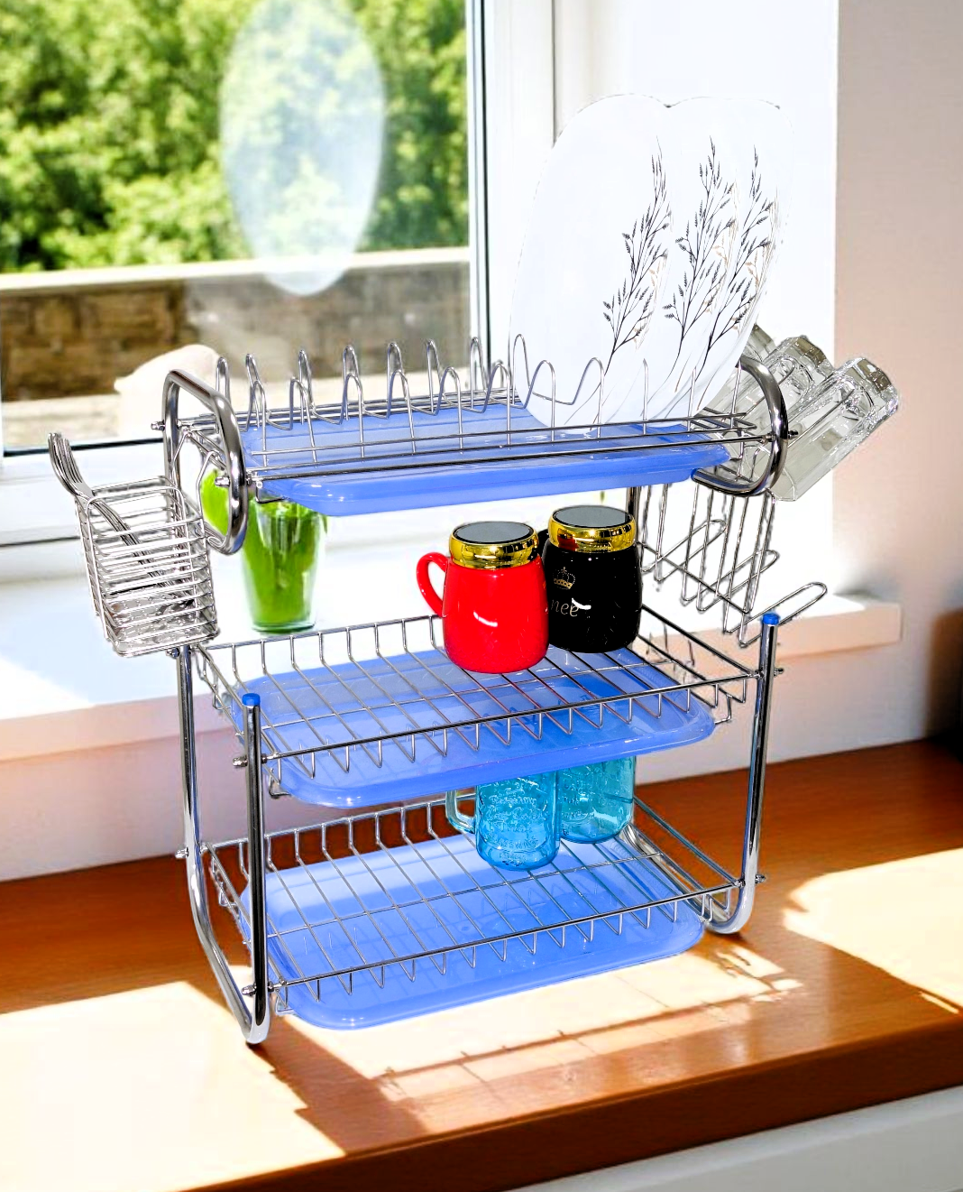 South India’s Space-Saving Hero: AMOL® Stainless Steel Dish Rack for ...