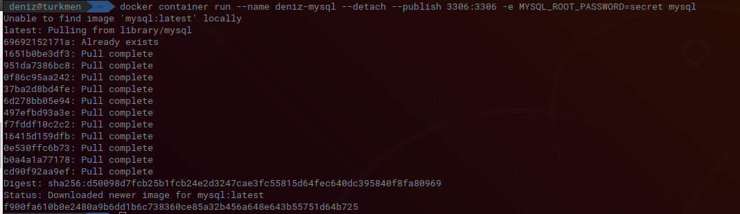 Docker MySql Örneği. Docker CLI ile MySql Veritabanı… | by Deniz TÜRKMEN | Medium