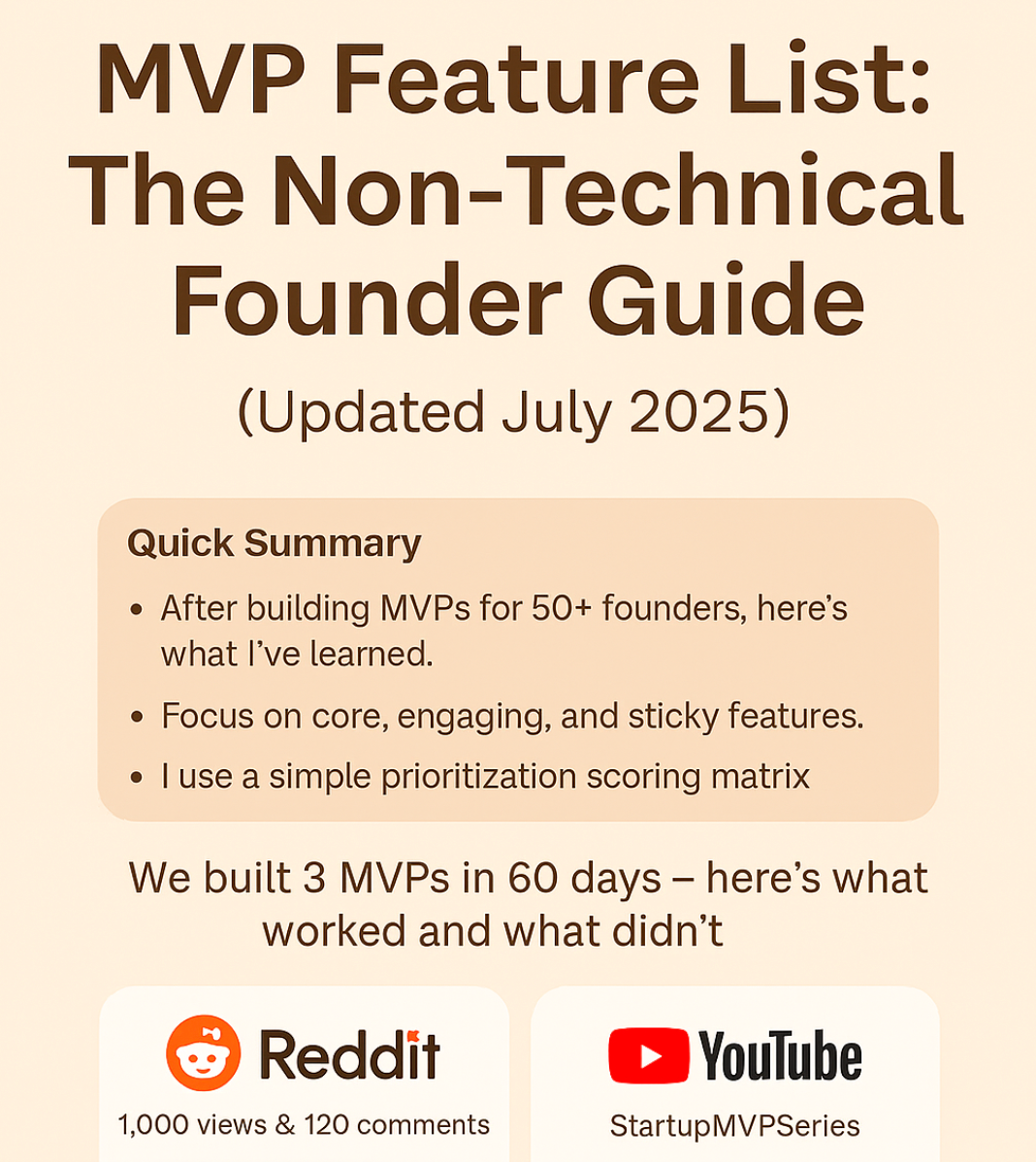 MVP Feature List That Actually Works: What Successful Startup Founders ...