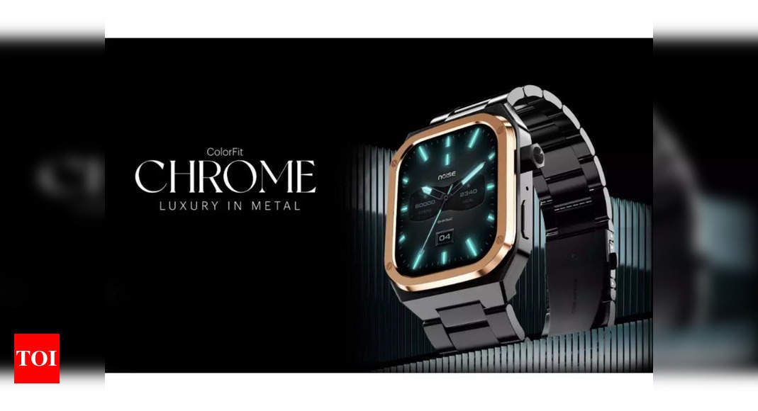 Noise ColorFit Chrome smartwatch with 10 days battery life launched ...