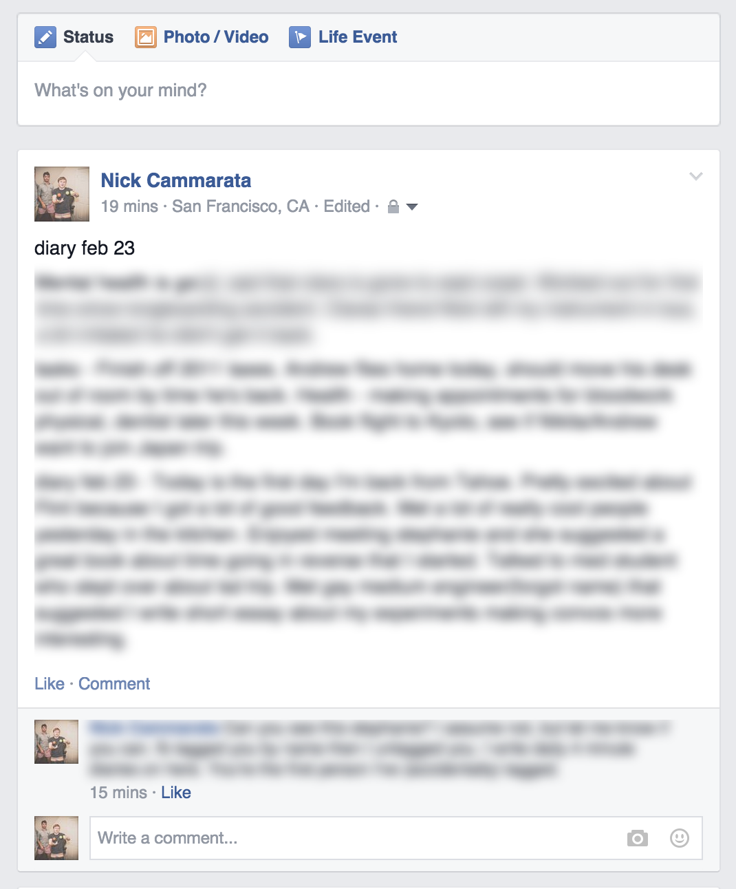 Facebook is my Diary. I’ve recently become fascinated with… | by Nick ...