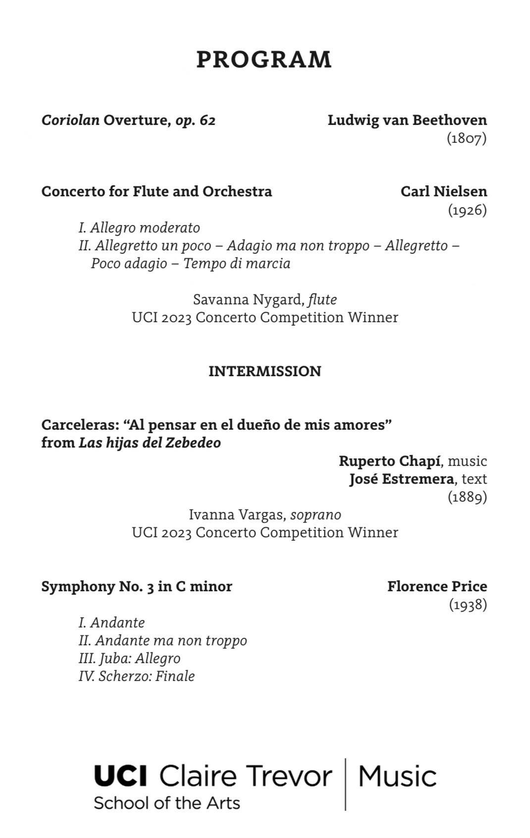 By Women For Women. The concert by UCI Symphony Orchestra… | by Annie ...