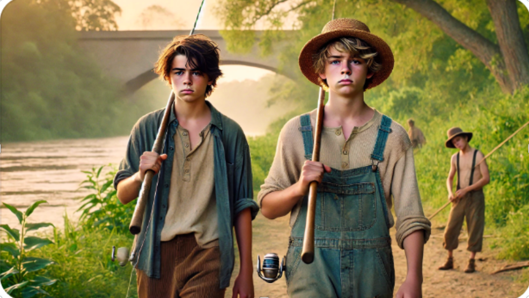 The Town’s New Fishin’ Rules. Tom and Huck are fit to be tied | by Gary ...