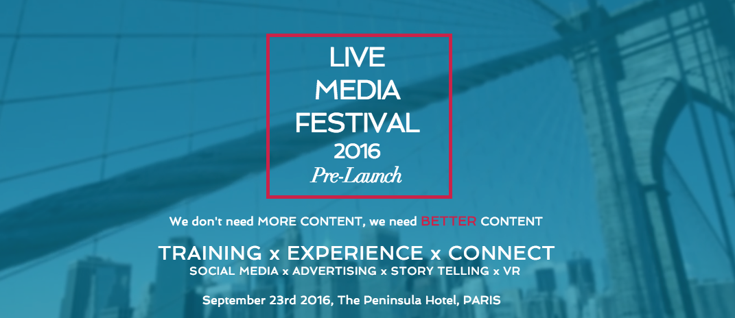 Launch of Live Media Festival — The Revolution of Content Industry | by ...