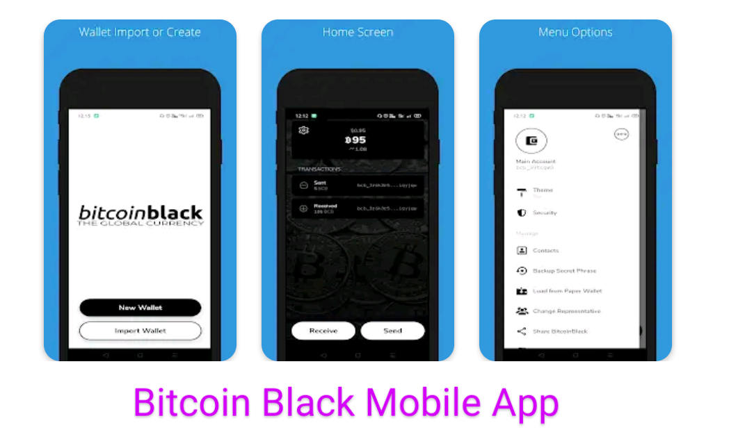 Bitcoin Black Mobile Wallet App Download & Set Up (Android & iOS) | by ...
