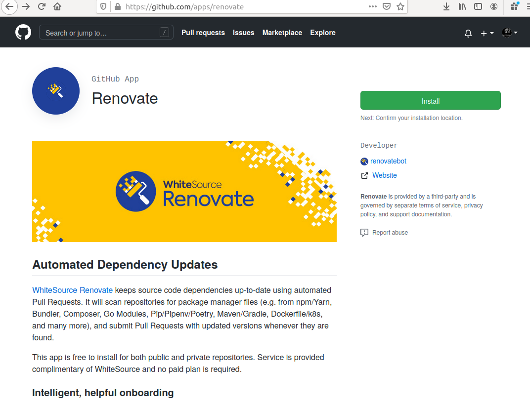 Scanning private and public Github Repositories — WhiteSource Renovate ...