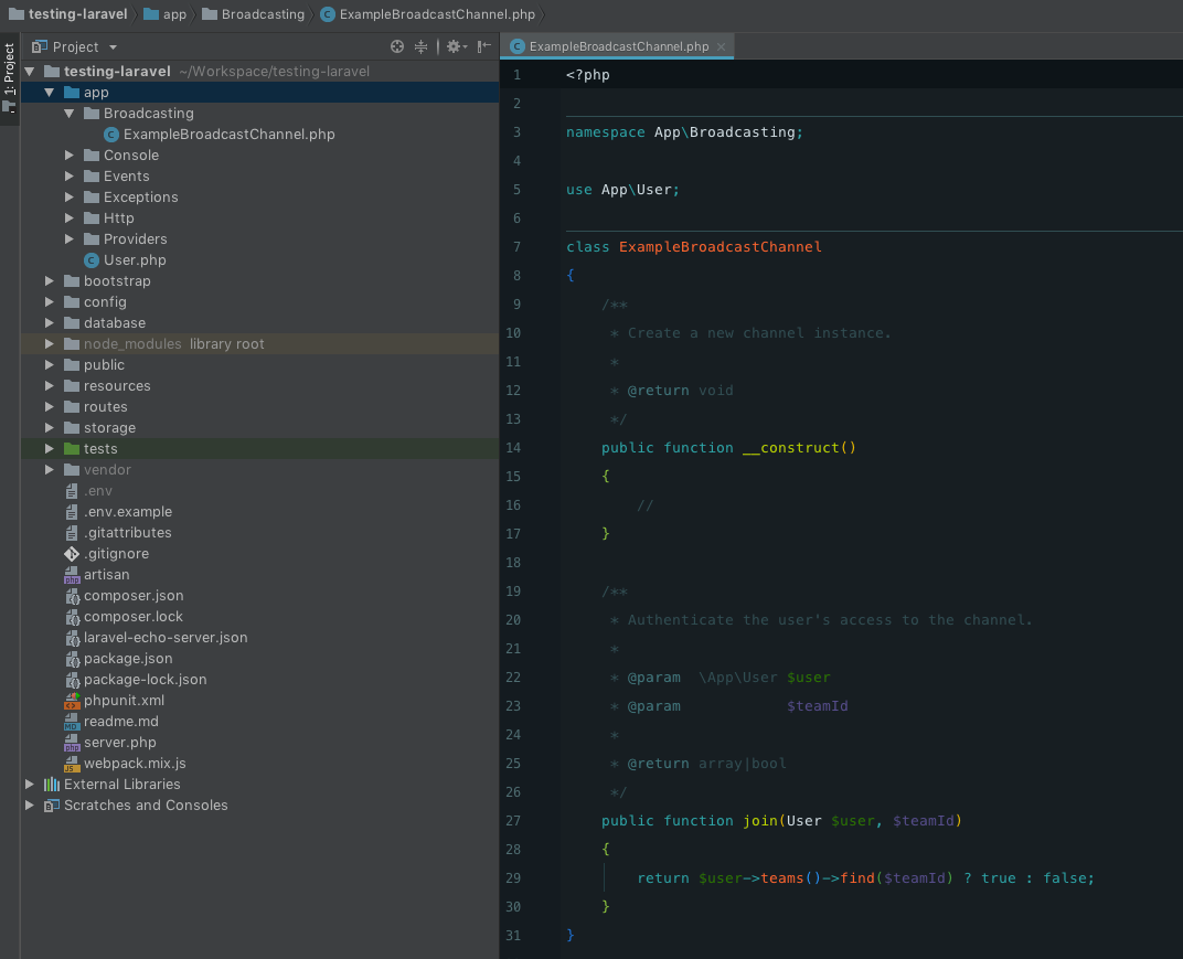 Laravel Echo Server — Broadcast Channel Classes | by Dennis Smink | Medium