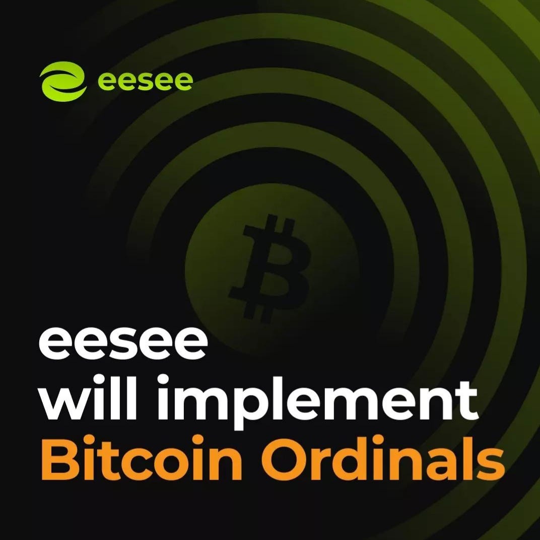 EESEE NFT Marketplace: Eesee will Implement Bitcoin Ordinals Bitcoin Ordinals, a concept ...