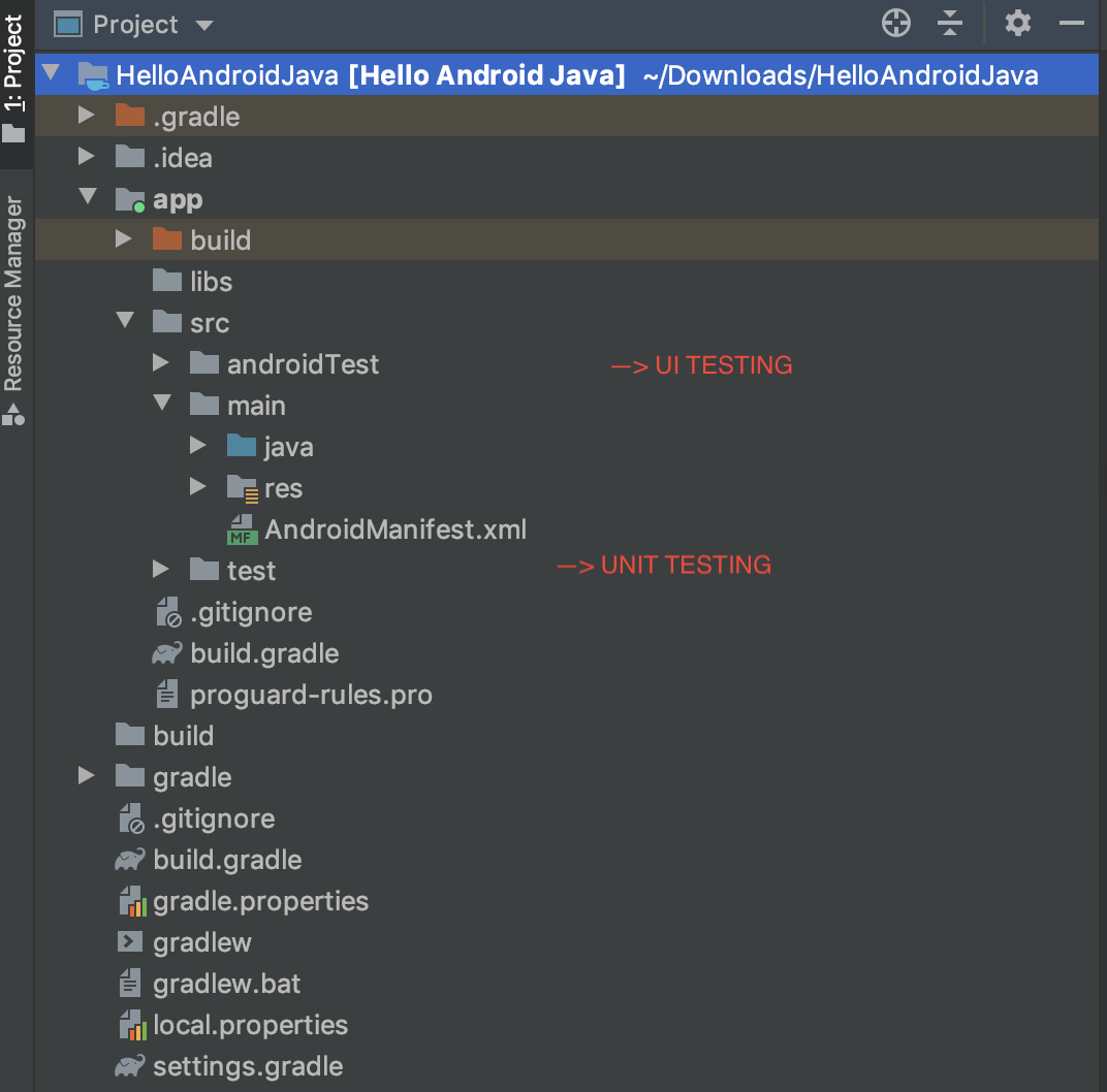 Android app fundamentals 1.0. I explored various android projects and ...