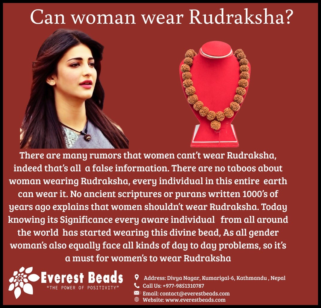 Everyone must wear Rudraksha and can wear Rudraksha irrespective of ...