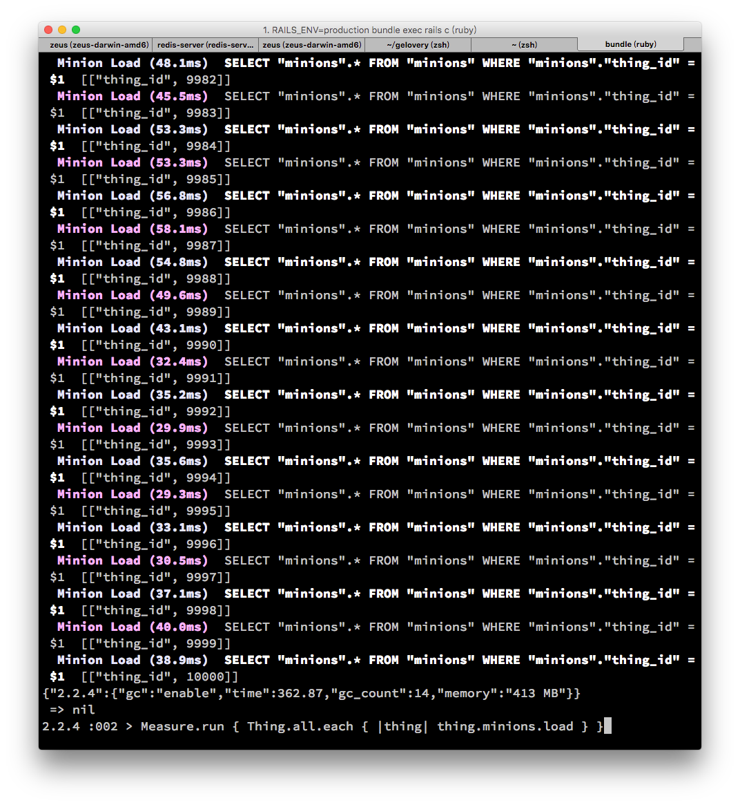 用範例程式實際探索 N + 1 query 有多可怕. 參考 Ruby Performance Optimization 的第三章… | by Sky | Medium