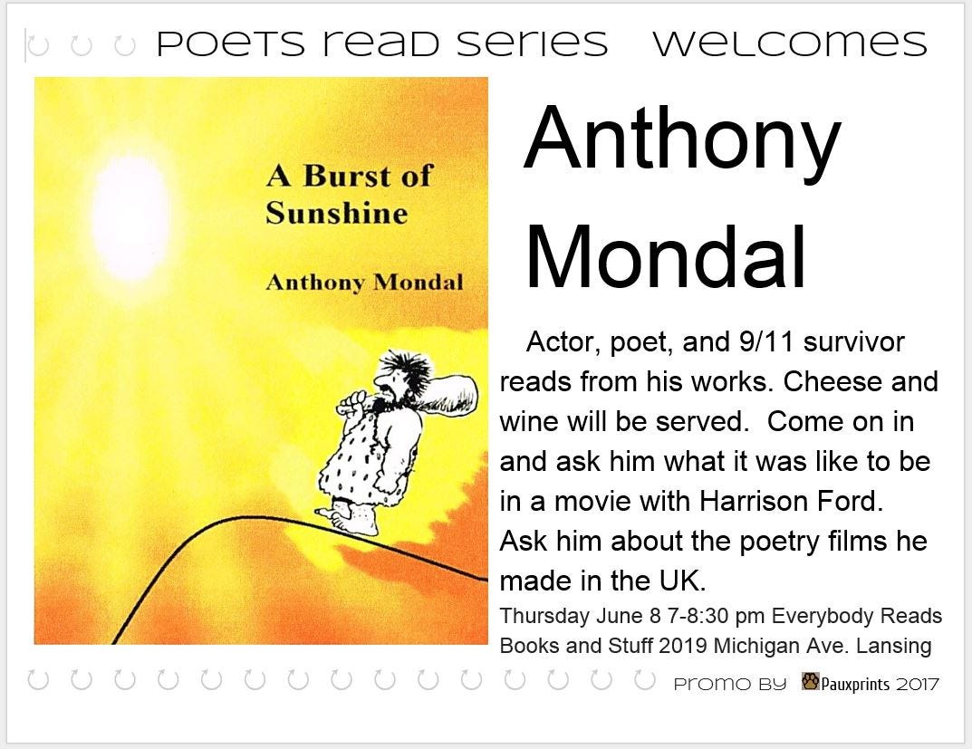 Poetry Reading. Anthony Mondal | by Anthony Mondal | Medium