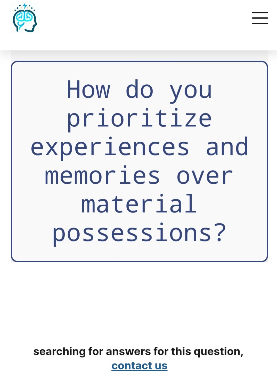 How do you prioritize experiences and memories over material ...