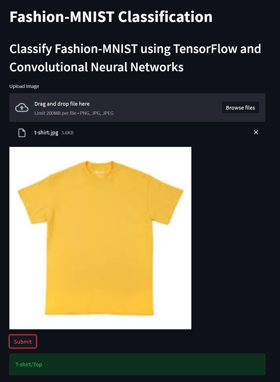 Using Ainize and Fashion MNIST to Classify Images of Clothing and ...