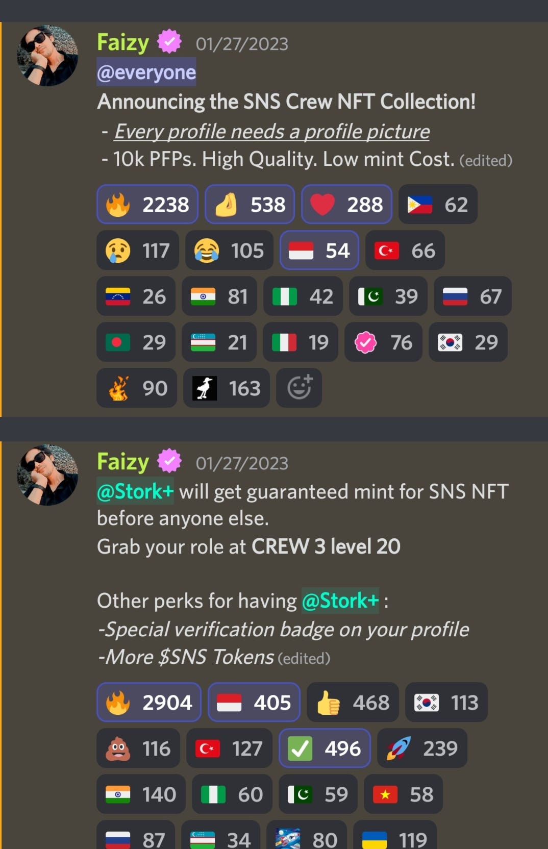 Sui Names Service Stork What are the benefits for role stork+, namely ...
