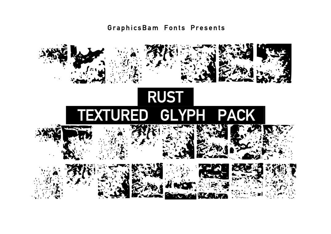 Rusted Textured Glyphs Font OTF | by Avaastral | Apr, 2024 | Medium