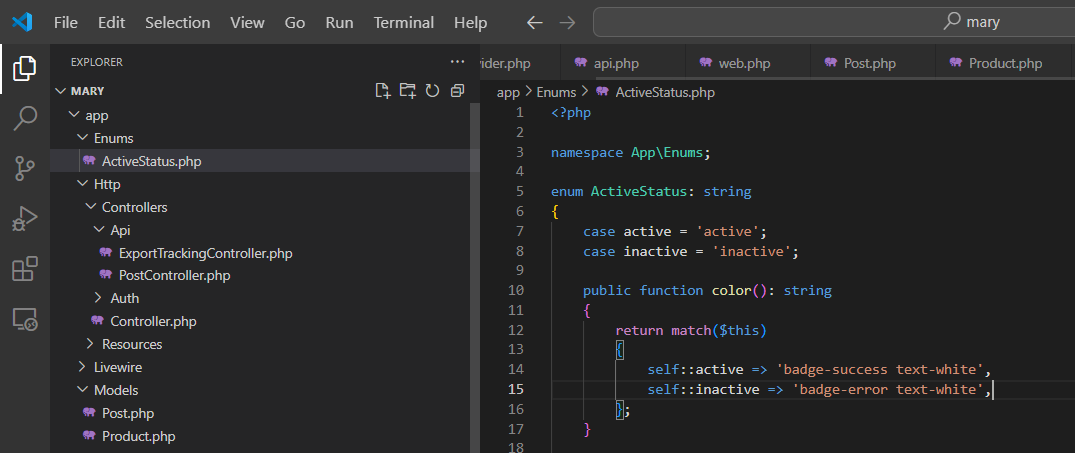 How To Use Enum In laravel 12. Enums were introduced starting in… | by Akhmad Shaleh | Medium