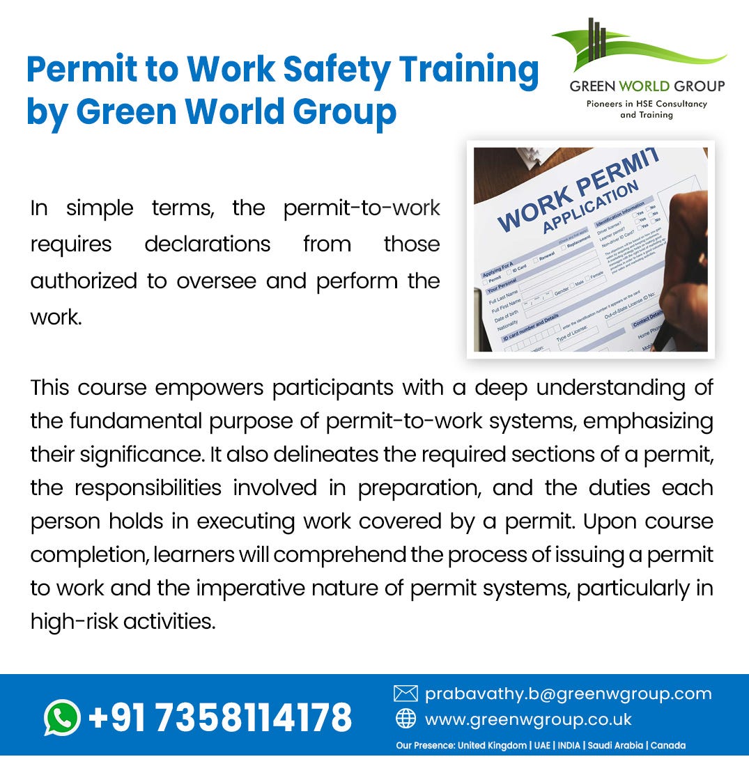 Title: Comprehensive Overview of Permit to Work Safety Training by ...