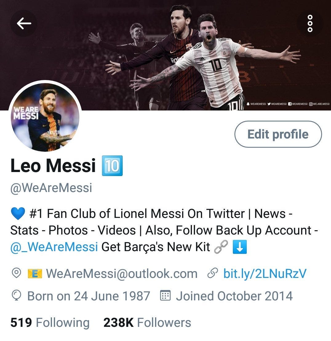 Does Leo Messi Have a Twitter Account: Find Out Now | by Moyjarod | Aug ...