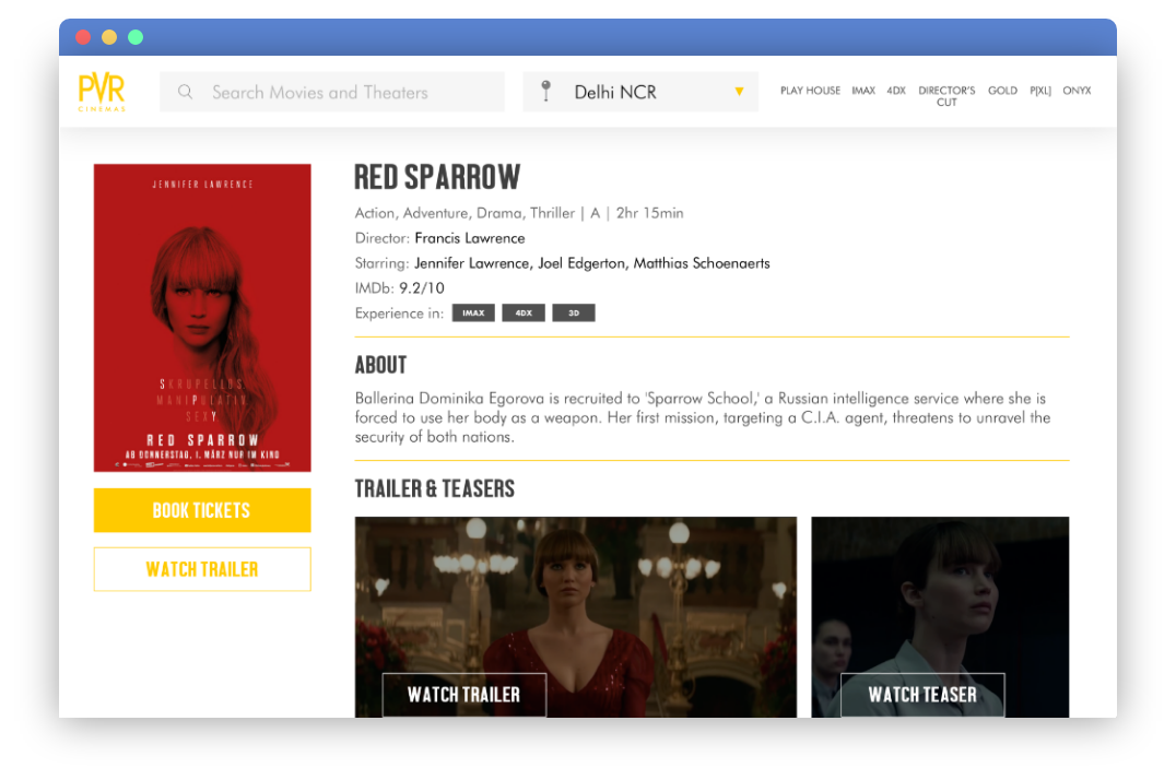 PVR Cinemas User Research & Case Study for their new Movie-Booking ...