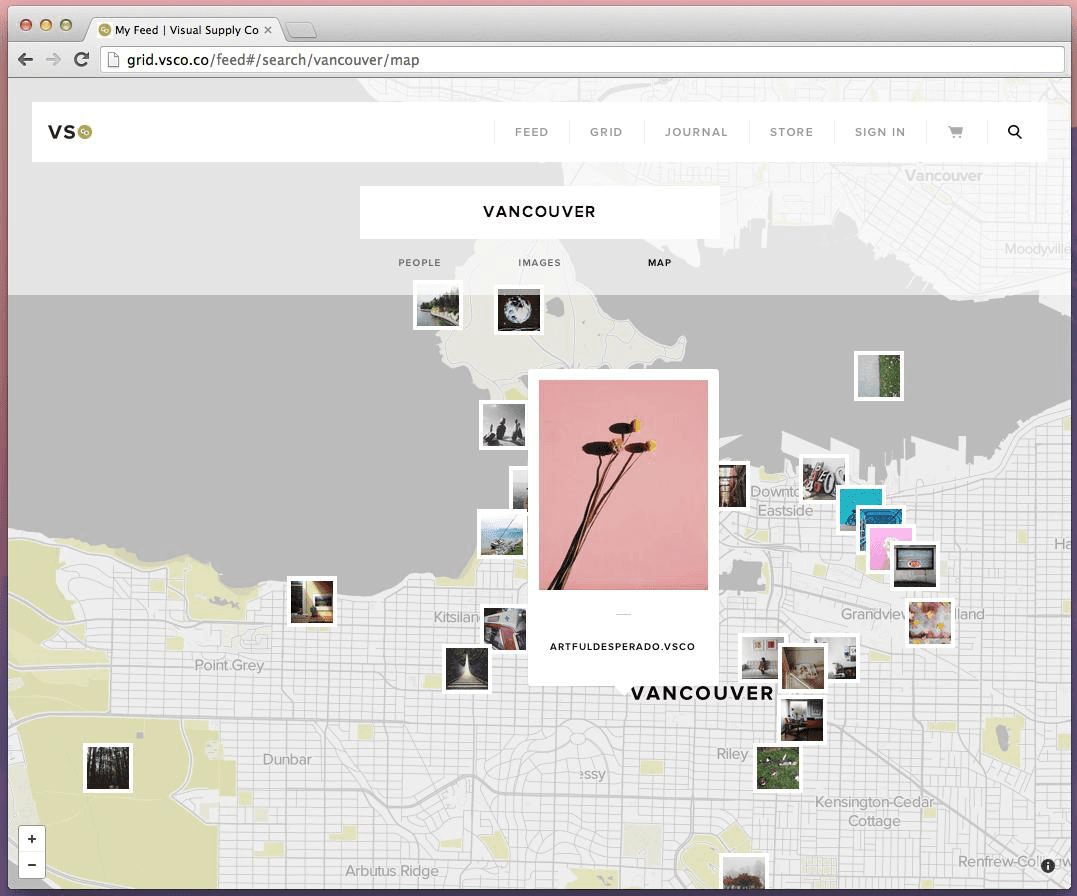 VSCO: brand considerations and map design | by Mapbox | maps for developers