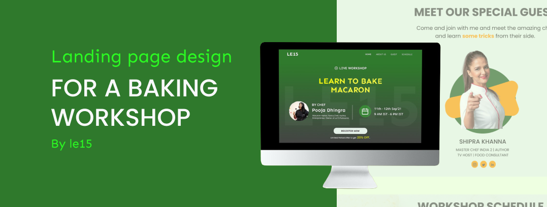 UI/UX case study — Baking Workshop landing page. | by Sipra Das ...
