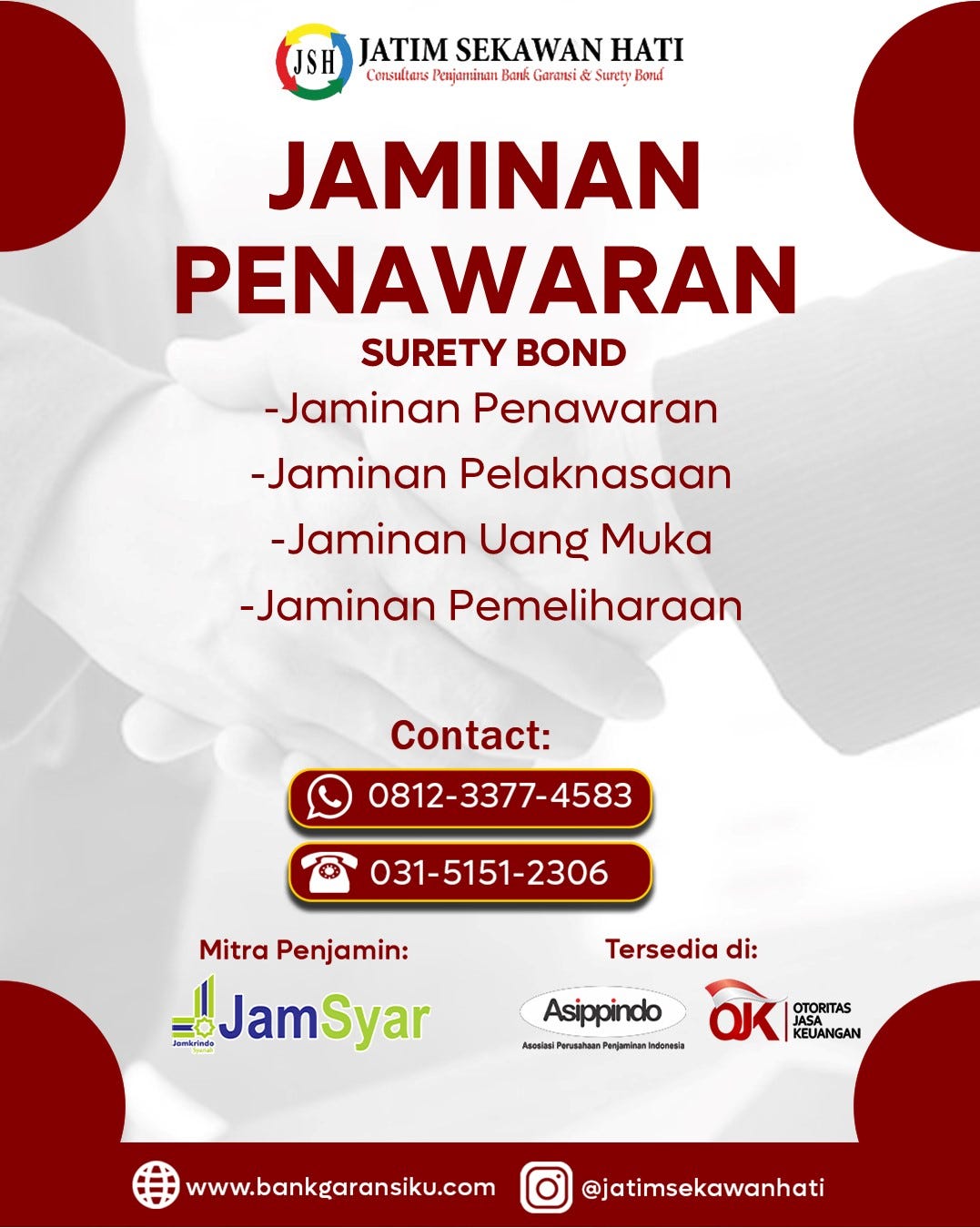 CONTOH SURAT JAMINAN PENAWARAN GAPUROSUKOLILO!, WA/HP 0812–3377–4583 ...