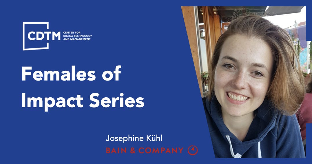 FEMALES OF IMPACT SERIES: JOSEPHINE KÜHL | by Alexis Gamboa | CDTM | Medium