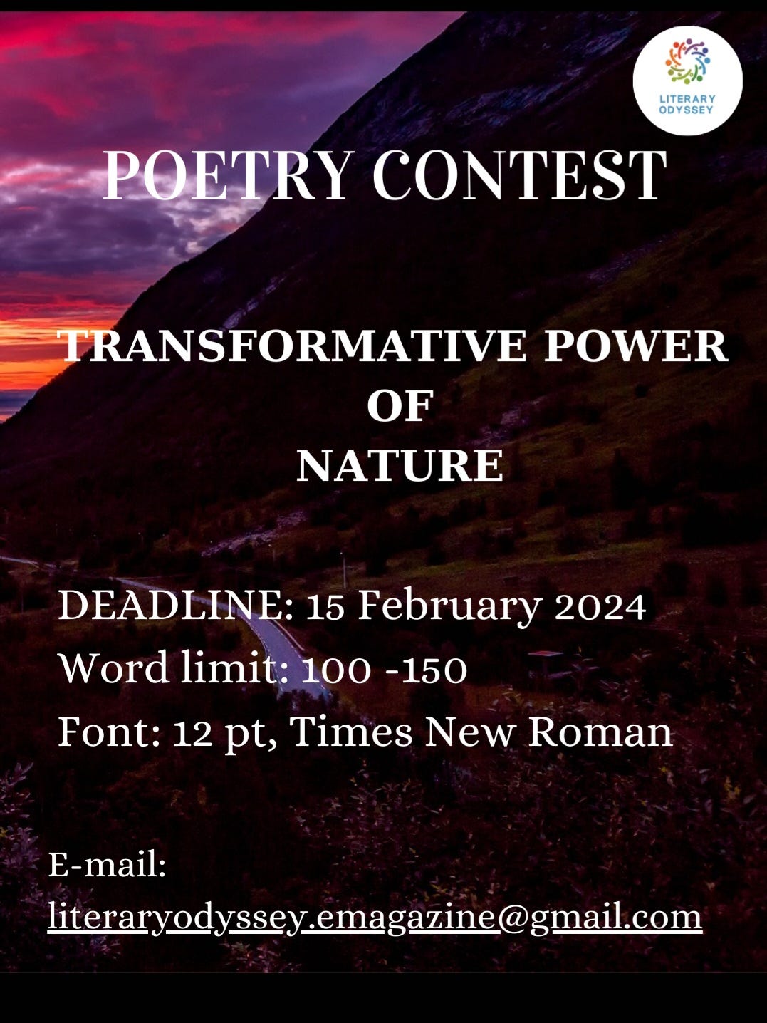 Calling all poets! We're thrilled to announce the Literary Odyssey ...