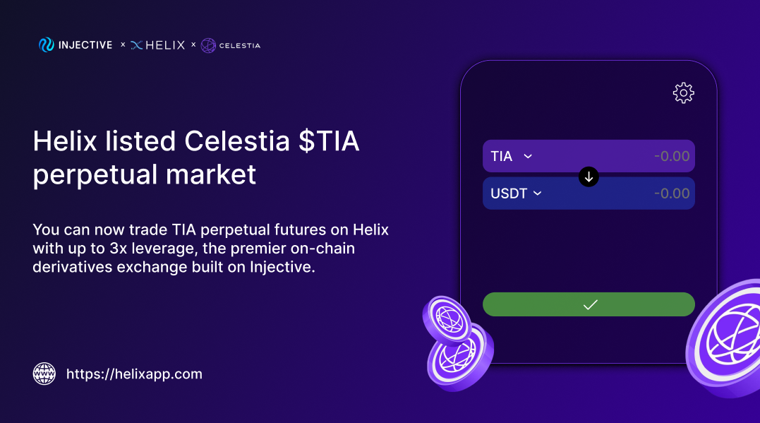 Децентралізований лістинг Celestia (TIA) на Helix | by Crypto_k1ng | Medium