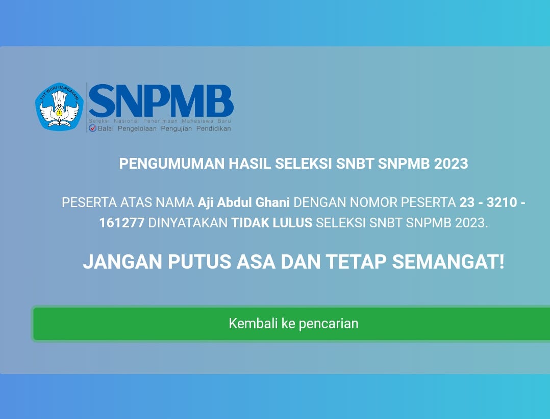 Aku Gagal UTBK 2023 - 4.17AM - Medium