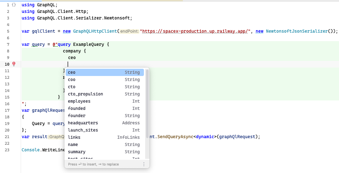 Use Rider to work with GraphQL Queries in C# Strings like a Pro | by ...