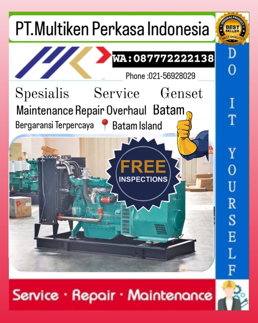 PT Multiken Perkasa Indonesia Service Genset Rumah Sakit Batam Untuk ...
